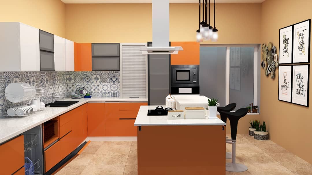 19+ Orange Kitchen Ideas That Will Make You Glow in 2022 | Houszed