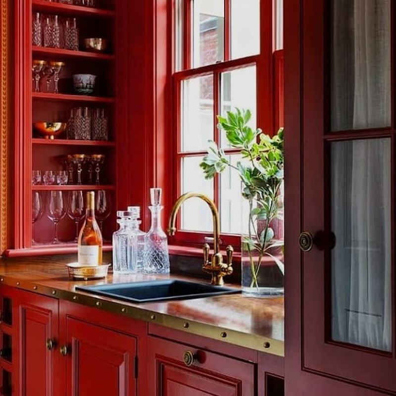 17+ Red Kitchen Ideas With Real Flavor in 2022 [MUST SEE!] | Houszed