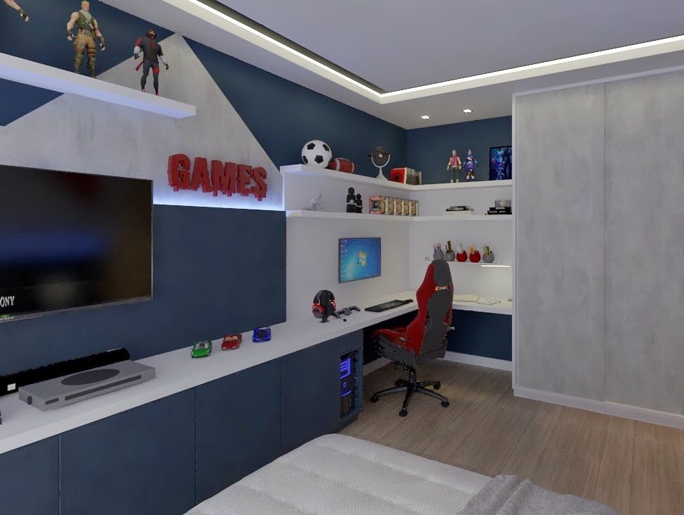 15+ Gamer Bedroom Ideas For The Win in 2022 | Houszed