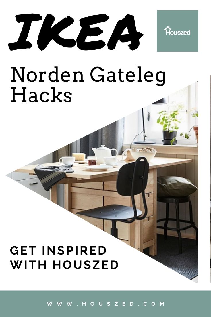 15+ IKEA Norden Gateleg Table Hack Ideas...These Work in 2025 | Houszed