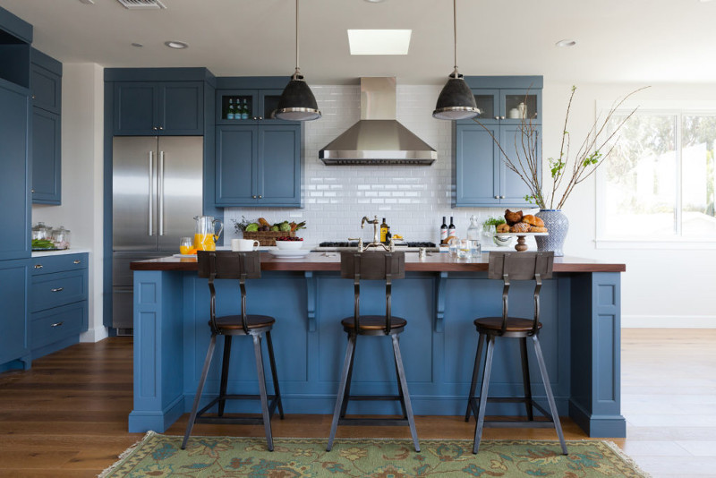 21+ Amazing Blue Kitchen Cabinet Ideas That Inspire in 2025 | Houszed
