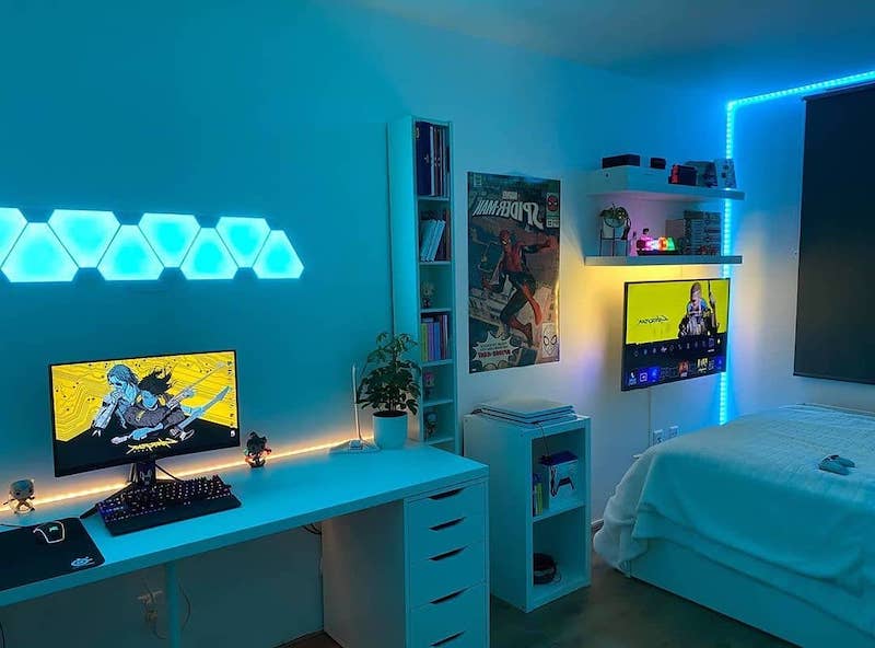 15+ Gamer Bedroom Ideas For The Win in 2025 | Houszed