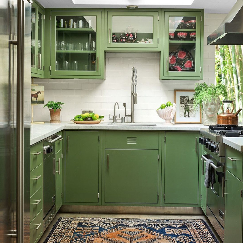 15 Green Kitchen Ideas That Will Make You Jealous in 2025 | Houszed