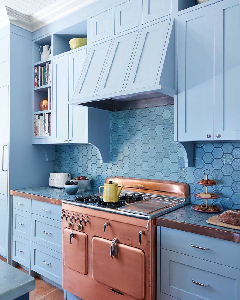21+ Amazing Blue Kitchen Cabinet Ideas That Inspire in 2025 | Houszed