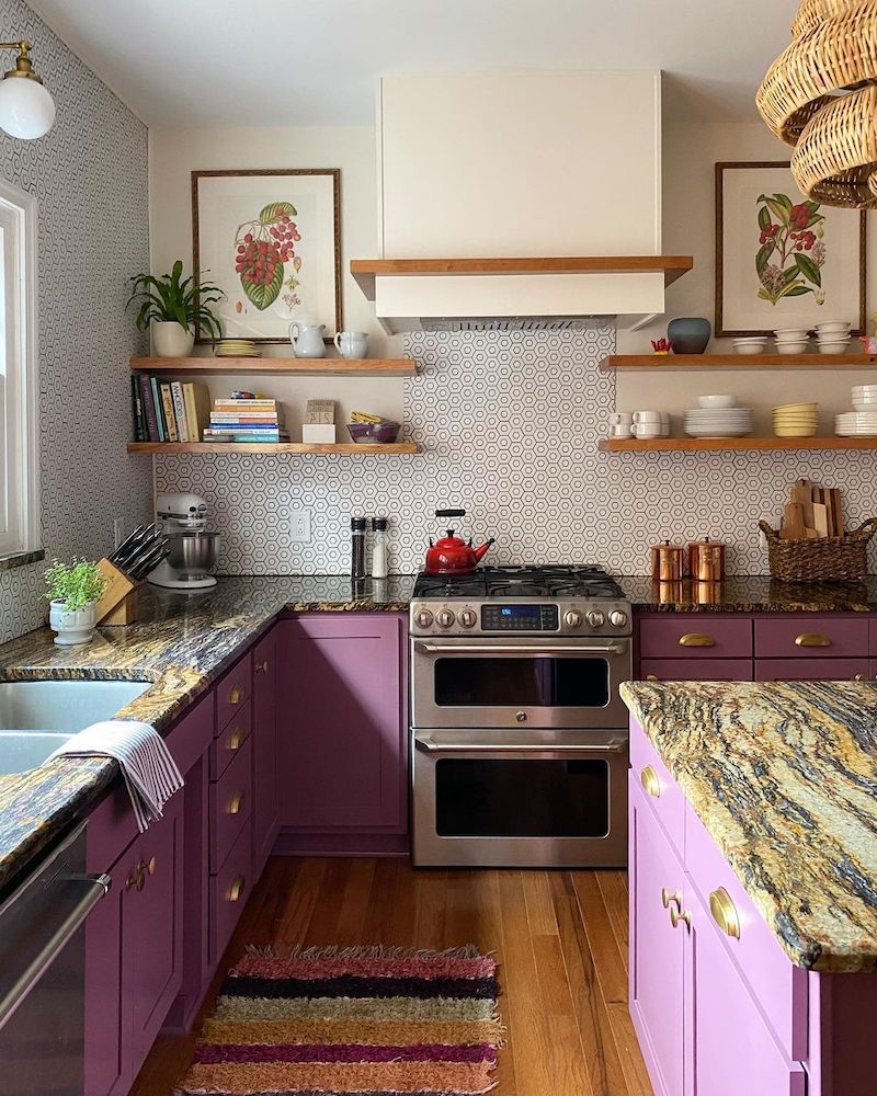 31+ Purple Kitchen Ideas With Real Personality in 2025 | Houszed