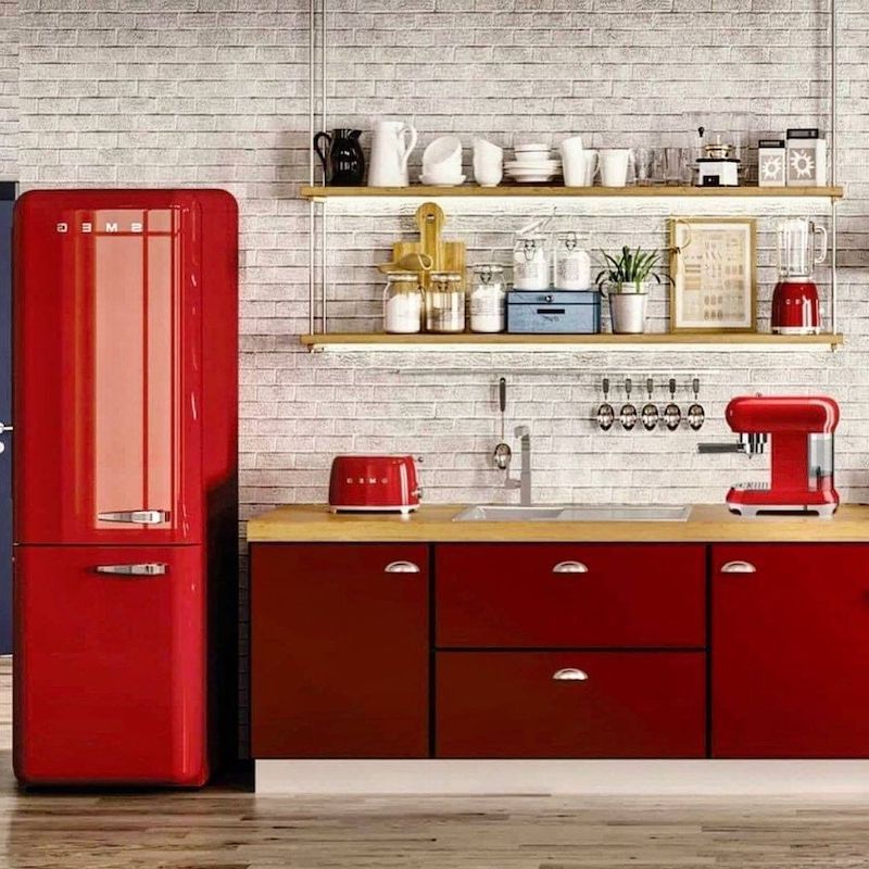 17+ Red Kitchen Ideas With Real Flavor in 2025 [MUST SEE!] | Houszed
