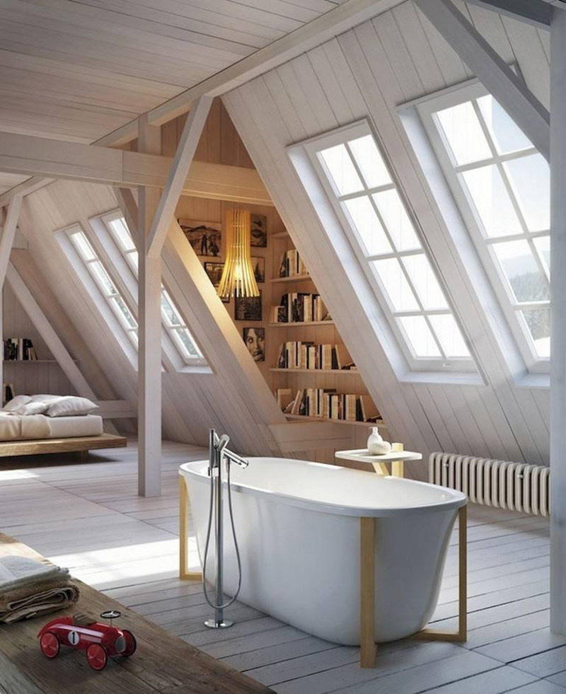 31+ Attic Bathroom Ideas That Add Value in 2025 | Houszed
