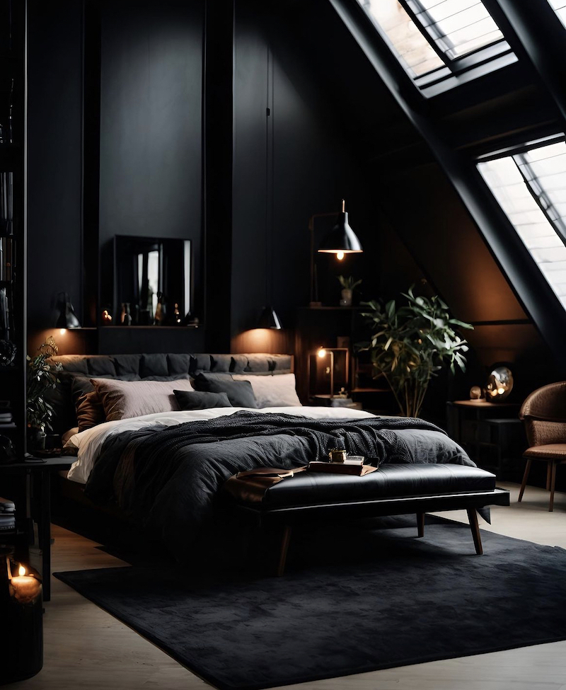 33+ Black Bedroom Ideas For Timeless Sophistication in 2025 | Houszed