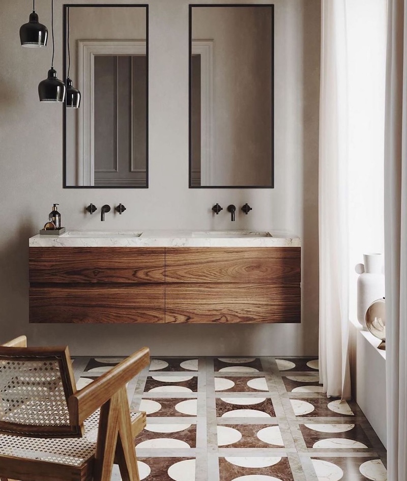 47+ Bathroom Floor Tile Ideas To Elevate Your Décor in 2025 | Houszed