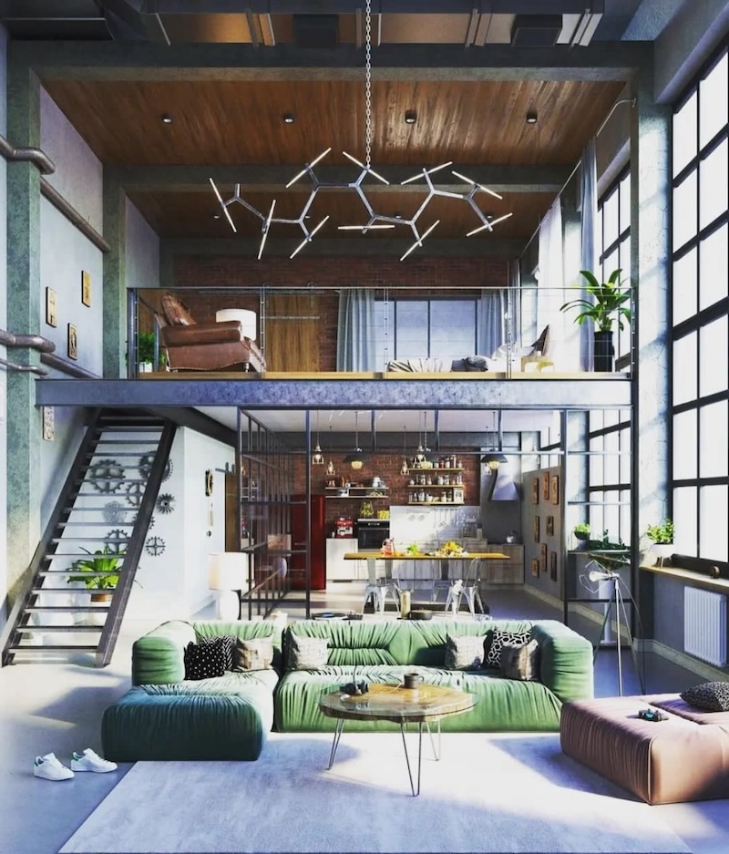 Raw Elegance: 43+ Loft Living Room Ideas to Turn It Into a Stylish Oasis