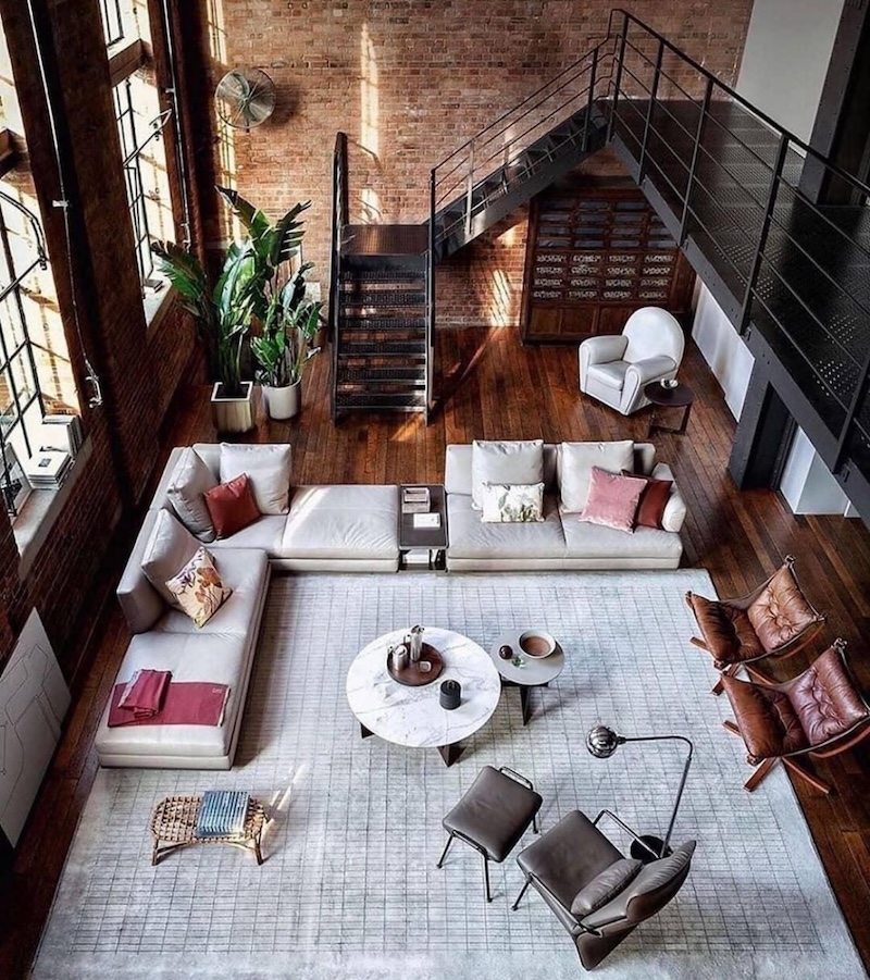 Raw Elegance: 43+ Loft Living Room Ideas to Turn It Into a Stylish Oasis