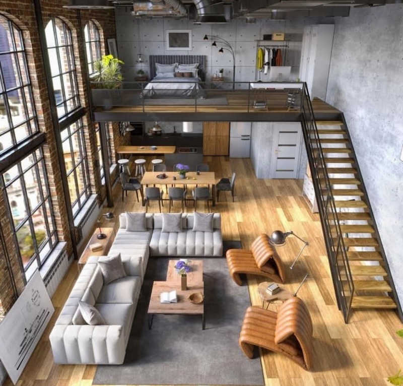 Raw Elegance: 43+ Loft Living Room Ideas to Turn It Into a Stylish Oasis