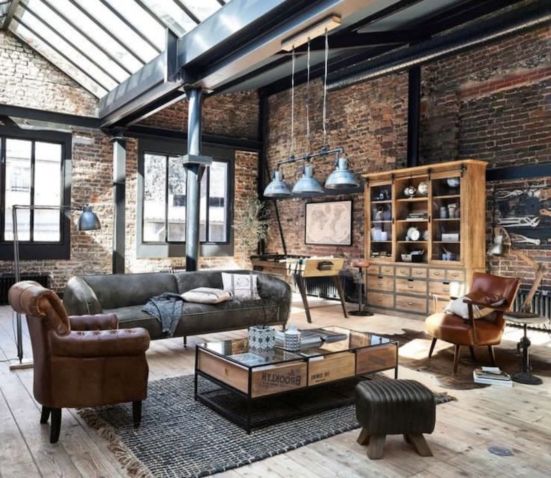 Raw Elegance: 43+ Loft Living Room Ideas to Turn It Into a Stylish Oasis