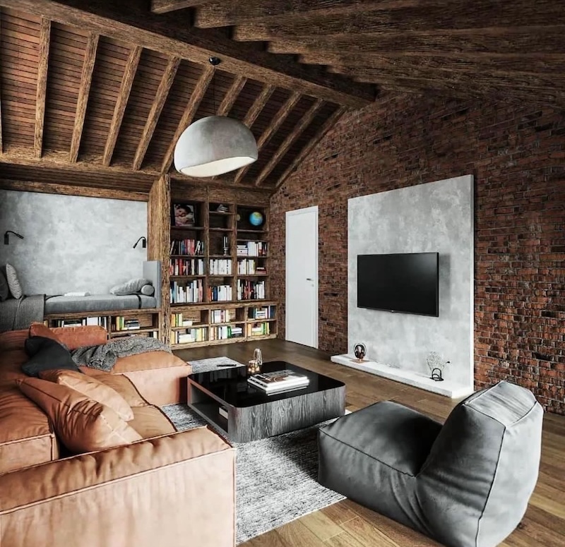 Raw Elegance: 43+ Loft Living Room Ideas to Turn It Into a Stylish Oasis