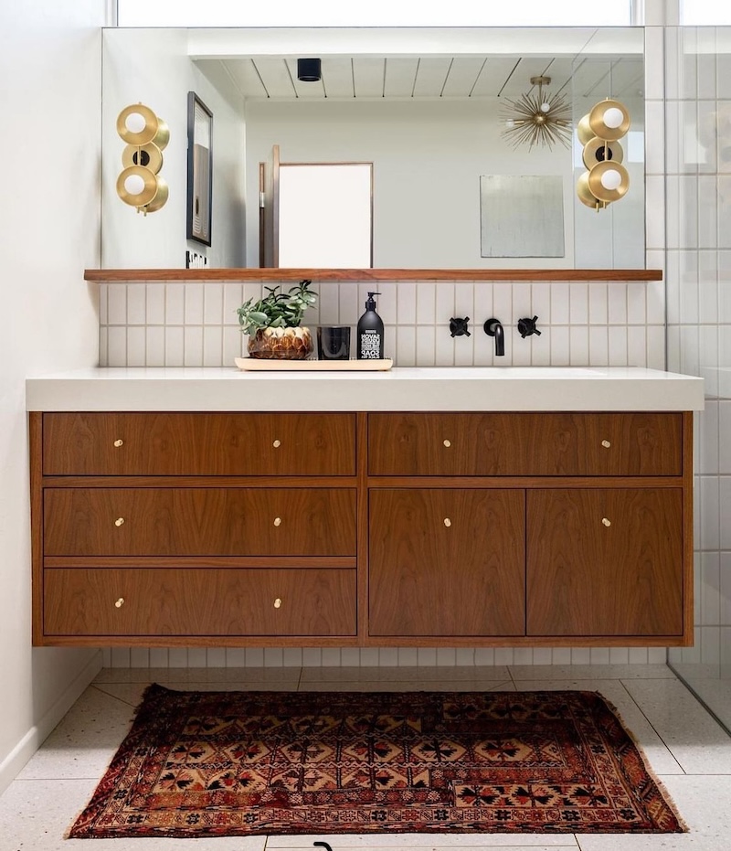 33+ Mid Century Modern Bathroom Ideas in 2025 | Houszed