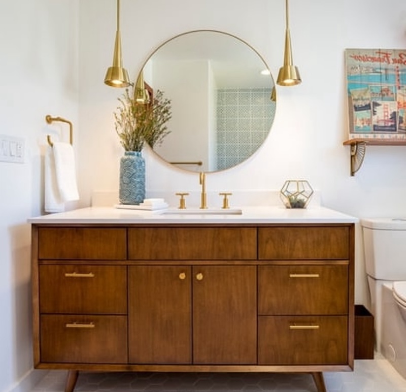 33+ Mid Century Modern Bathroom Ideas in 2025 | Houszed