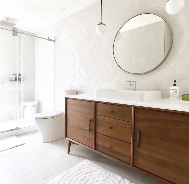 33+ Mid Century Modern Bathroom Ideas in 2025 | Houszed